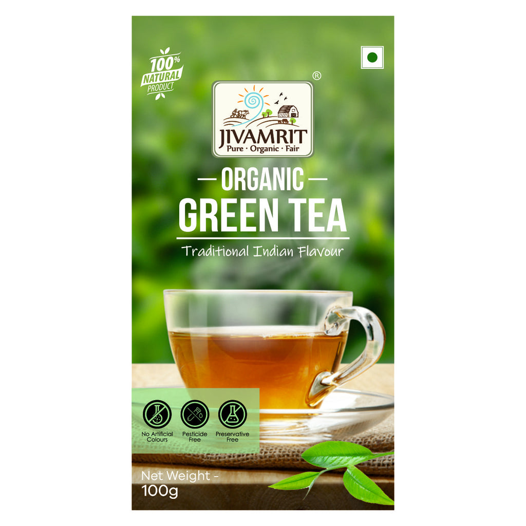 Organic Green Tea 100g - Organic Tea – Jivamrit Organic